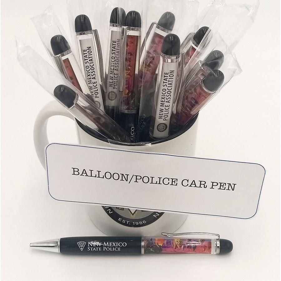 Balloon NMSP Car Pen - New Mexico State Police Association